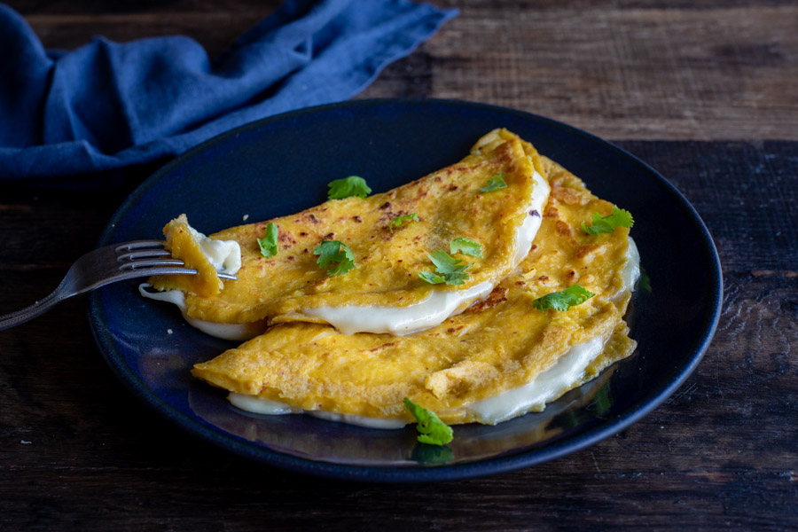 Cachapas au Thermomix (crêpes de maïs au fromage) • Yummix
